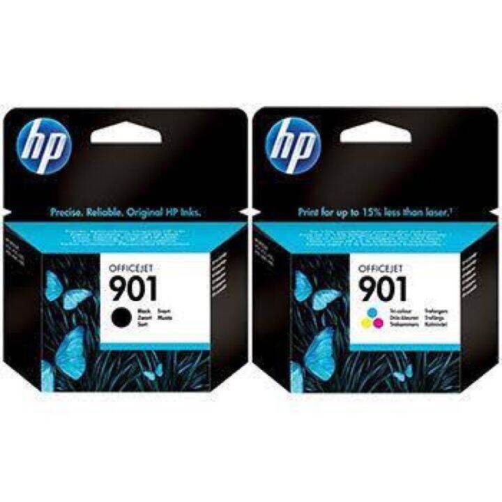 HP ink 901 Tri-color and Black Original Ink Cartridge Printer inks ...