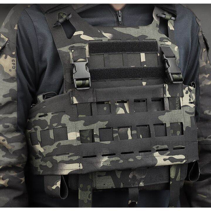 Tactical Structural Plate Carrier SPC Vest Laser Cut Molle Chest Rig ...