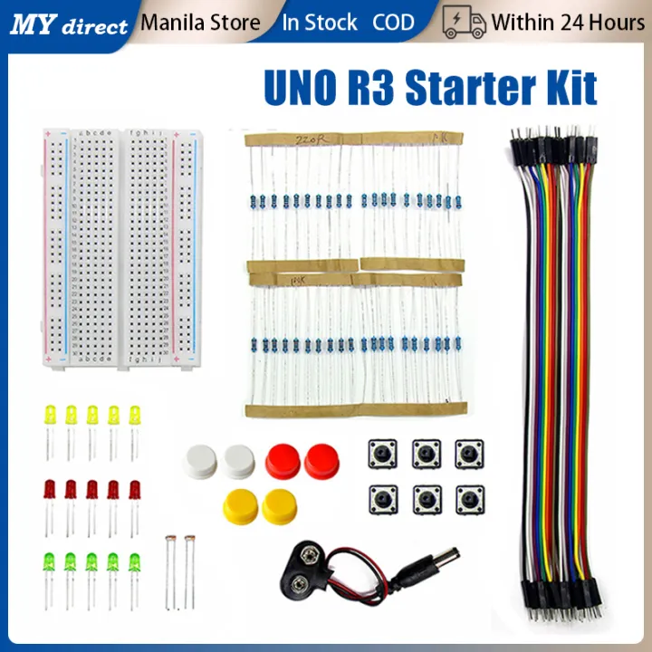 UNO R3 Starter Kit Jumper Wire Button Development Board DIY Tool With ...