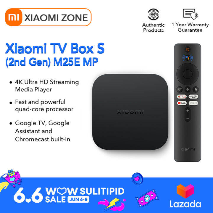 World Premiere Global Version Xiaomi Mi TV Box S(2nd Gen) 4K Ultra HD ...