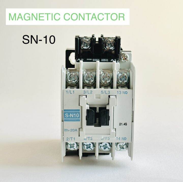 แมกเนติก คอนแทคเตอร์ SN-10 Magnetic Contactor AC24V AC110V AC220V ...