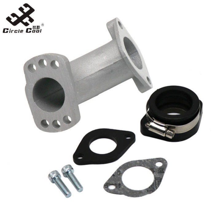 Circle Cool Motorcycle Carburetor Throat Intake Pipe Interface Inlet Joint Adapter Manifold ...