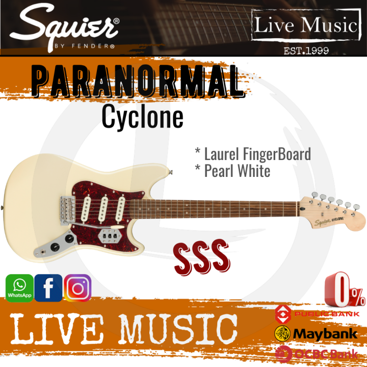 Squier Paranormal Series Cyclone Electric Guitar - Polar White | Lazada