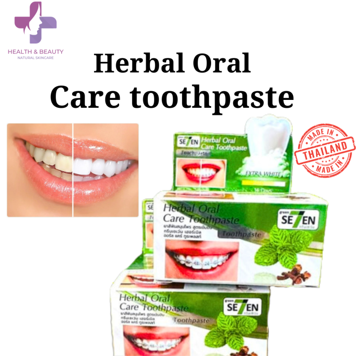 Thai Tooth powder green herb Toothpaste Whitens, White Teeth, Stains ...