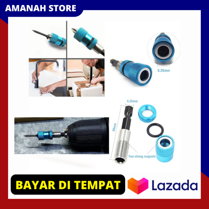 Sambungan Mata Bor Adaptor Obeng Magnet / Chuck Bor Adapter Obeng ...