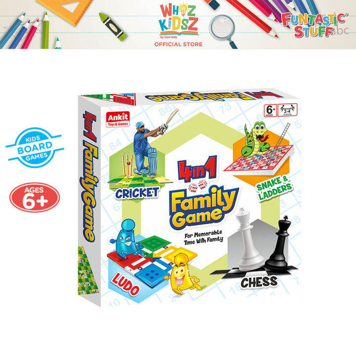 Whiz Kidsz 4-in-1 Family Game, Board Games for Kids | Lazada PH