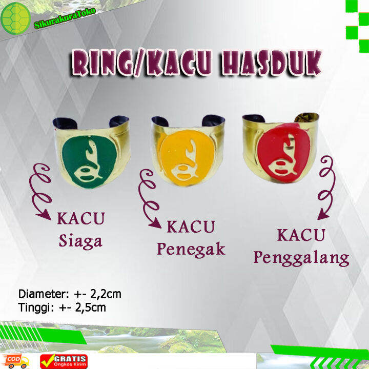 Ring Kolong Kacu Cincin Hasduk seng Besi Pramuka SD SMP SMA Siaga ...