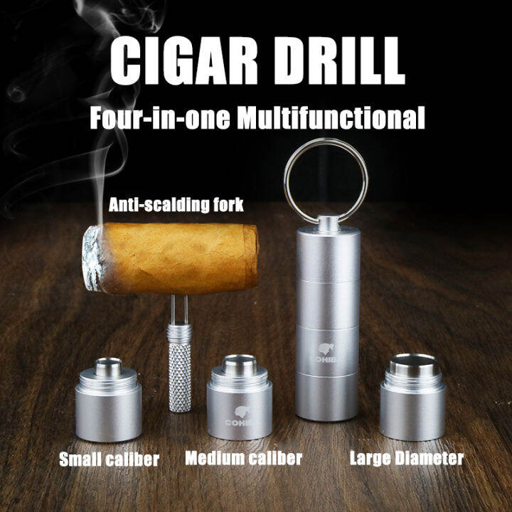 Cohiba Cigare สว่านเปิดสี่ใน-หนึ่ง Cigar1เครื่องตัดสามขนาดรูเจาะคมกัน ...