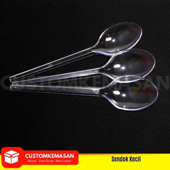 Sendok Plastik Puding isi 50 / Sendok Kopi / Sendok Teh / Sendok Ice ...