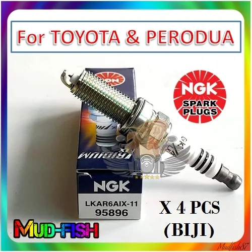 NGK IRIDIUM LKAR6AIX-11 SPARK PLUG FOR TOYOTA AVANZA, RUSH, SIENTA ...