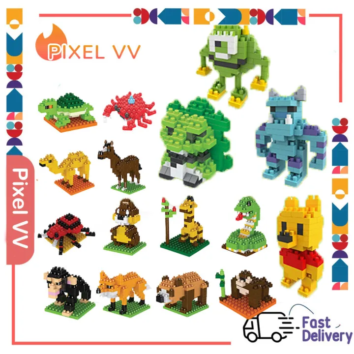 Animal Series DIY Mini Building Blocks Educational Kid Toys Gifts ...