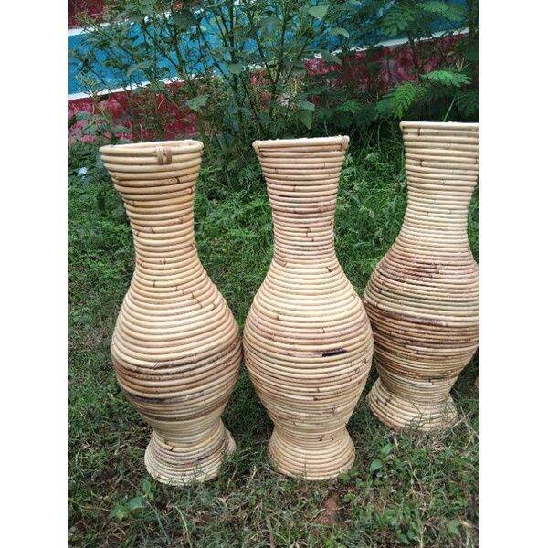 [TERLARIS] GUCI ROTAN / VAS BUNGA ROTAN TINGGI 50 CM MODEL ANGSA SUDAH ...