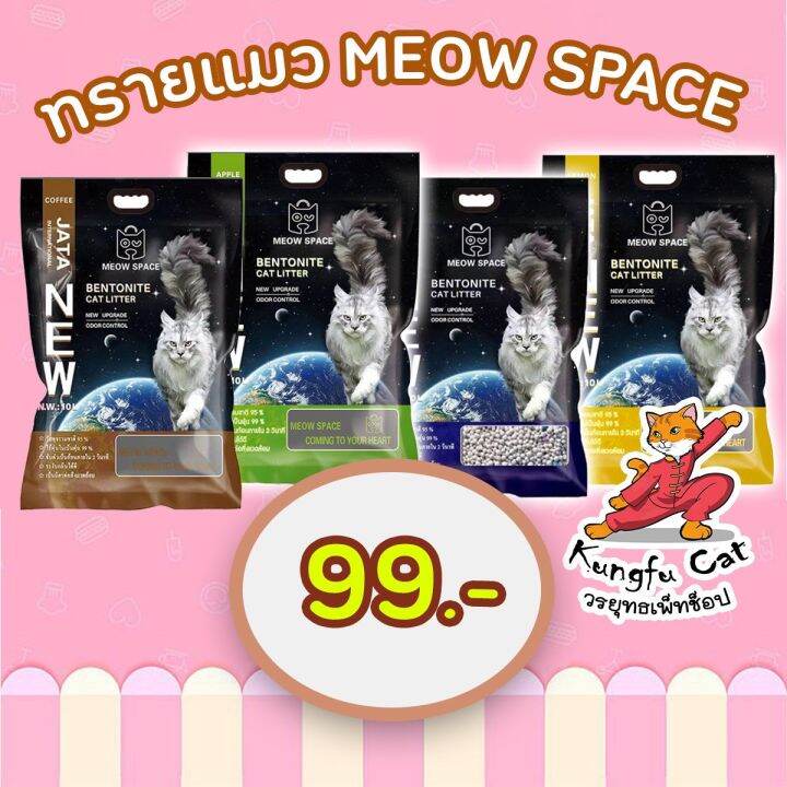 ทรายแมว เบนโทไนท์ ยี่ห้อเหมียวสเปรส (MEOW SPACE) ขนาด 10 ลิตร | Lazada ...