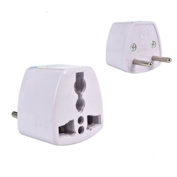 1 Piece Common Universal AC Power 250V 10A AU UK US To EU Plug Adapter 2 Round Socket Conversion ...