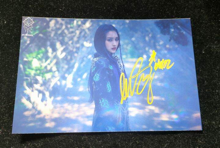 DREAMCATCHER Si Yeon ลายเซ็นลงนามรูปภาพ K-POP คอลเลกชัน4*6นิ้ว12 ...