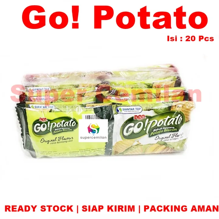 Go Potato Biskuit Kentang (isi 20 pcs) | Krekers Renyah | Lazada Indonesia