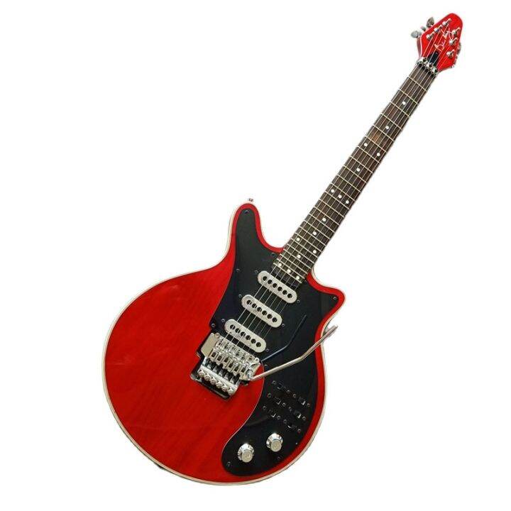 อัพเกรด Brian May กีตาร์พิเศษสีแดง24 Frets 3 Burns Tri-Sonic Pickups ...