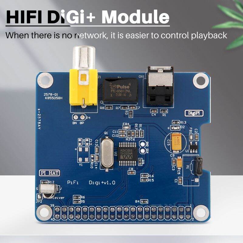 SC07 Raspberry Pi HIFI DiGi+ Digital Sound Card I2S SPDIF Optical Fiber ...