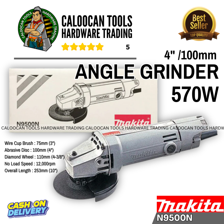 MAKITA 4" / 100mm 570W Angle Grinder (N9500N) CALOOCAN TOOLS HARDWARE TRADING | Lazada PH