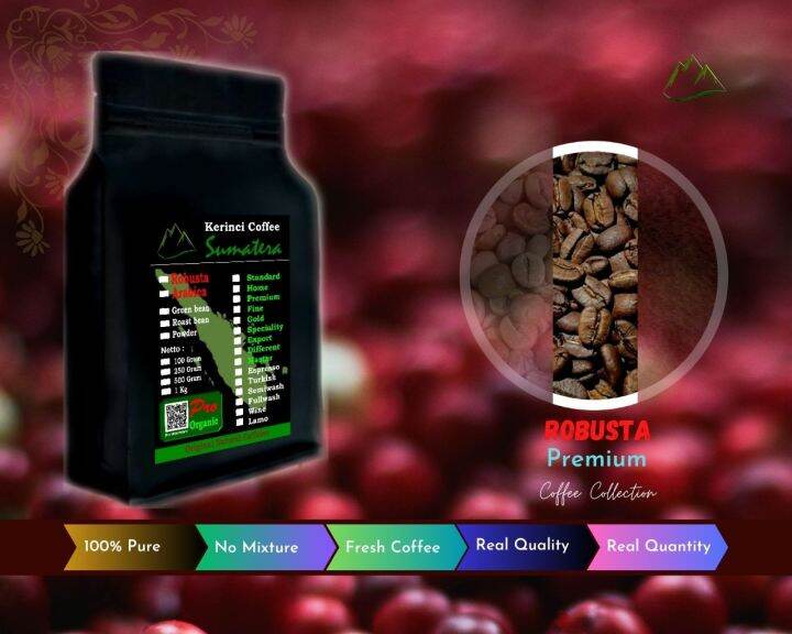 Kopi Robusta Premium Roast Bean 1 Kg - Kerinci Coffee Sumatera | Lazada ...