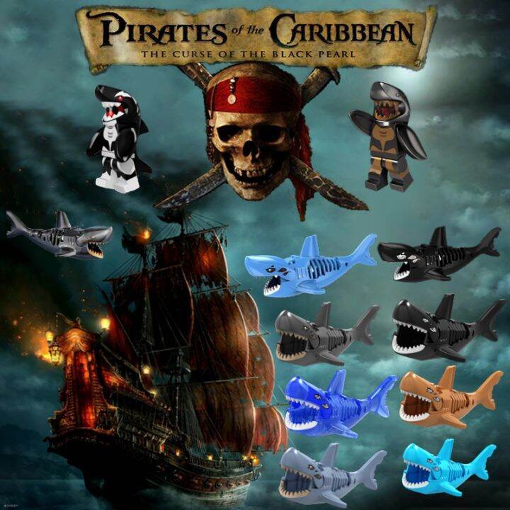 Pirates of the Caribbean Ghost Zombie Shark Mermaid Barbossa Birthday ...