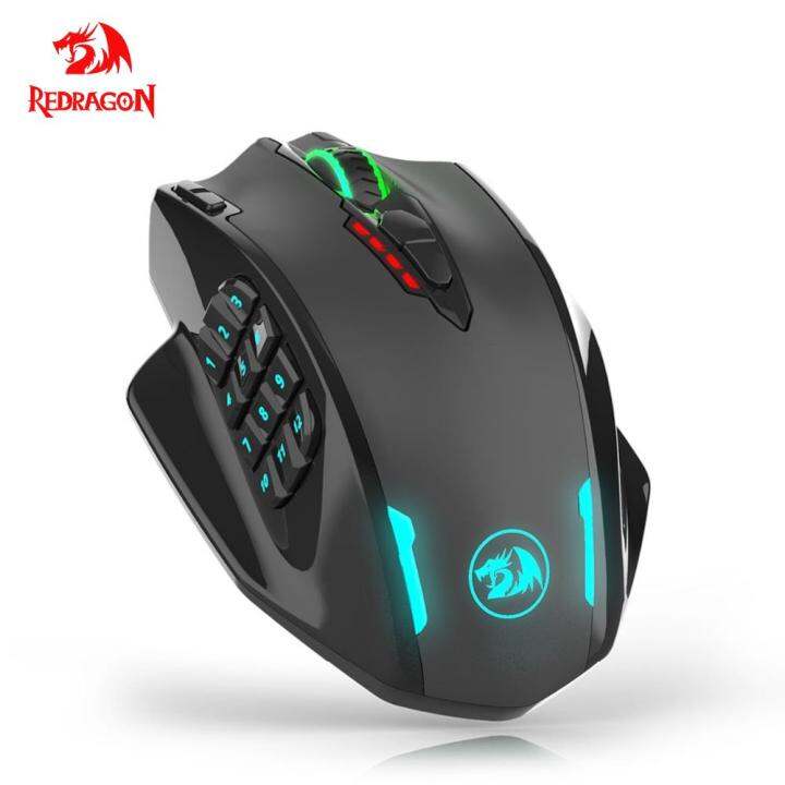 REDRAGON Impact Elite M913 USB Wireless 2.4G Gaming RGB Mouse 16000 DPI ...