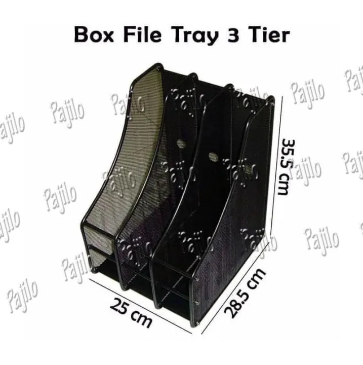 Box File Arsip BESI 3 Sekat Box Kotak Tempat File Dokumen Tray 3 Tier ...