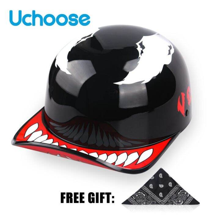 2022 Uchoose DS Baseball Cap Helmet Retro Helmets Summer Motorcycle ...