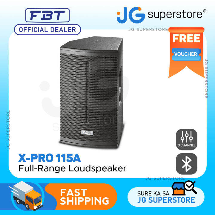 FBT X-Pro 115A 15" 1200/300W 2-Way Rotatable Active Speaker with Built ...