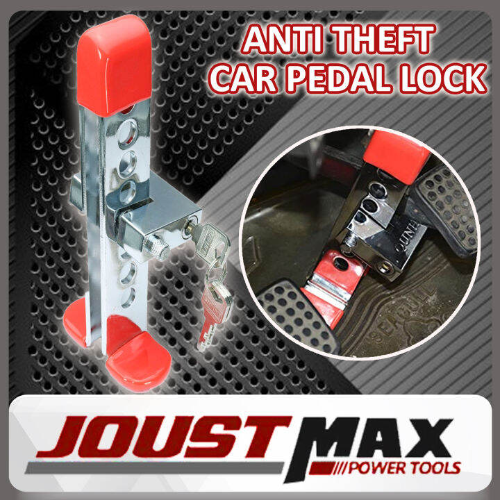 Stainless Steel Pedal Lock Car Lock Brake Anti Theft Lock Nut Paddle ...