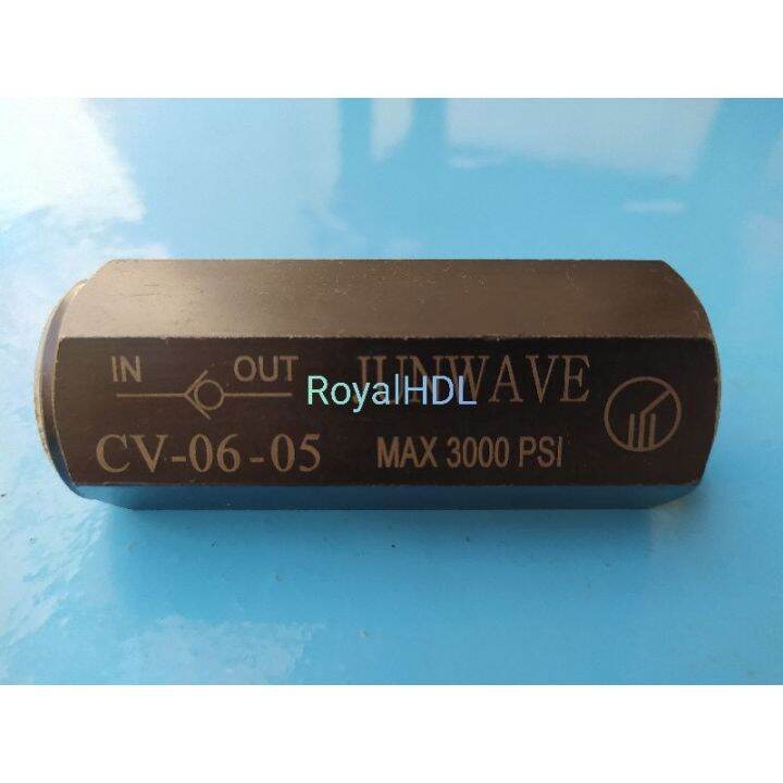 in line check valve cv-06-05 junwave hydraulic port 3/4 inch hidrolik ...