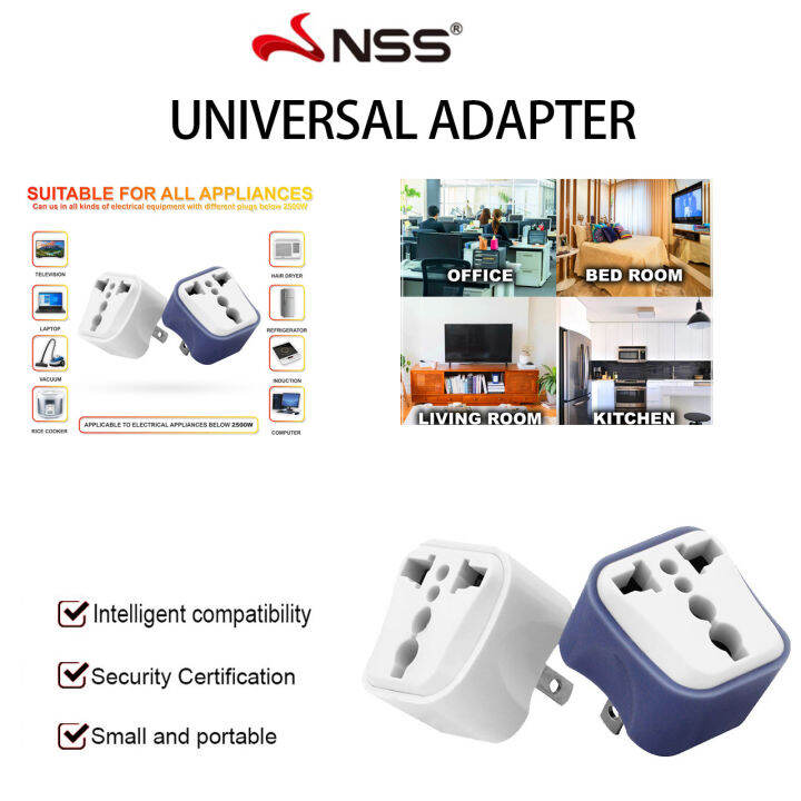 NSS All in 1 Universal Adaptor Travel Adapter Plug Electrical Converter ...