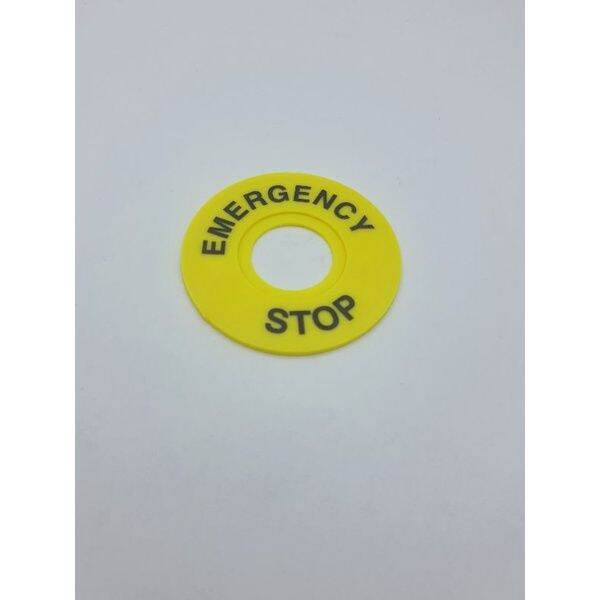 EMERGENCY STOP LEGEND PLATE 22MM | Lazada