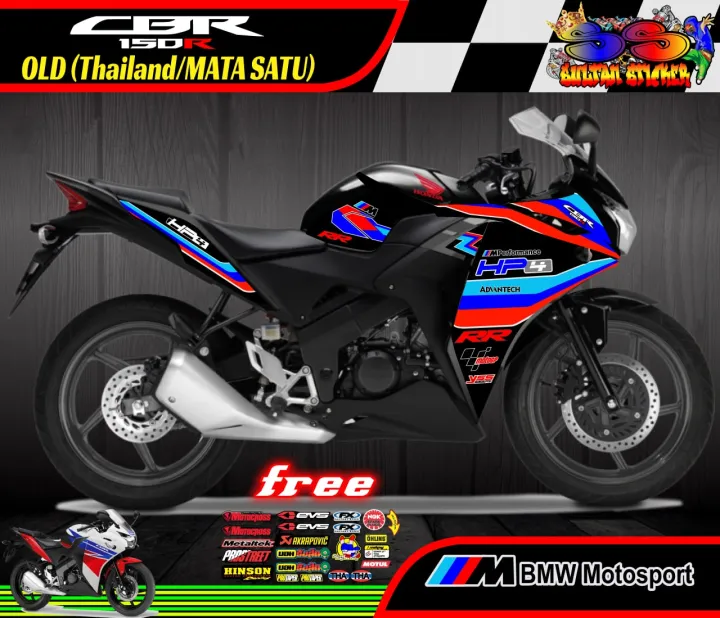 Stiker Streaping Decal list Motor CBR 150 R Old Thailand (MATA SATU ...
