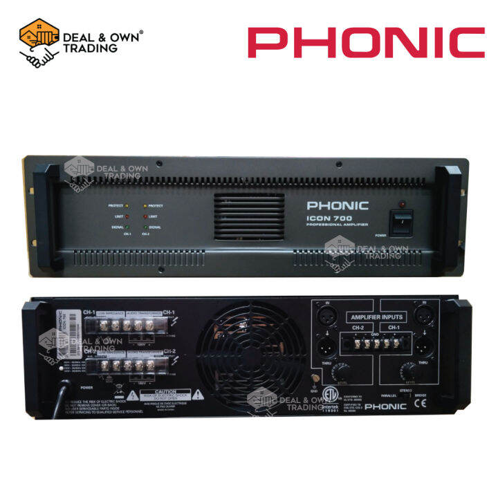 Original Phonic ICON 700 700W Contractor Power Amplifier | Lazada PH