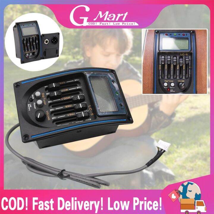 Acoustic Guitar Preamp Pickup with Backlight Professional Guitar EQ5 ...