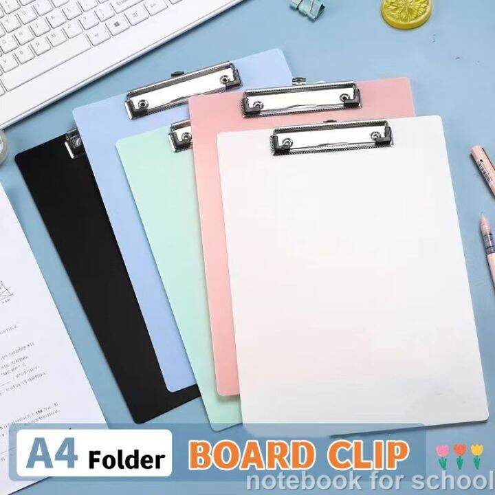 A4 Clip Board Writing Pad Hard Board Long Clip Pad File Paper Folder ...
