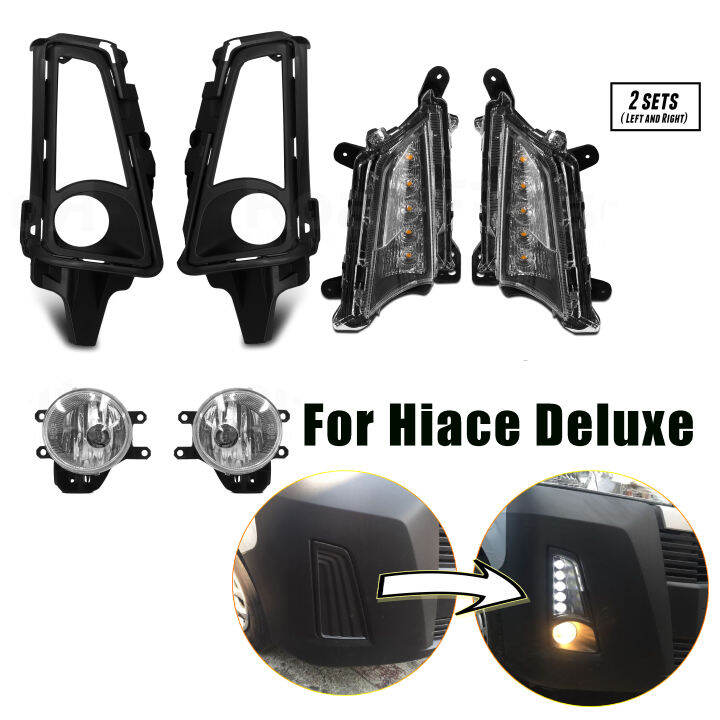 YE-043 2019-2022 Toyota Hiace Commuter Deluxe Fog Lamp Light Assembly ...