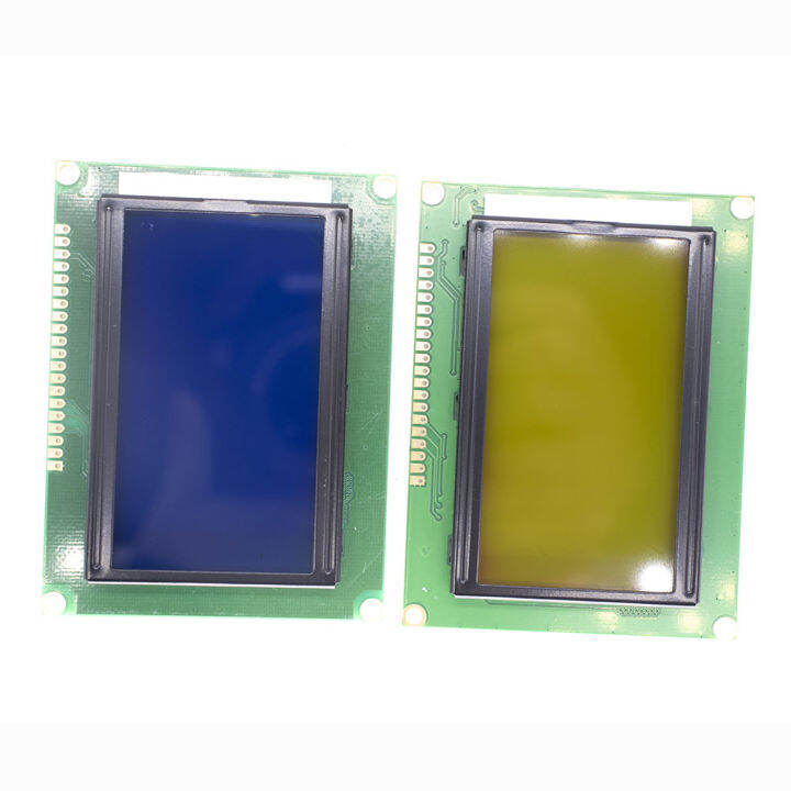 LCD Board Yellow Green Screen 12864 128X64 5V blue screen display ...