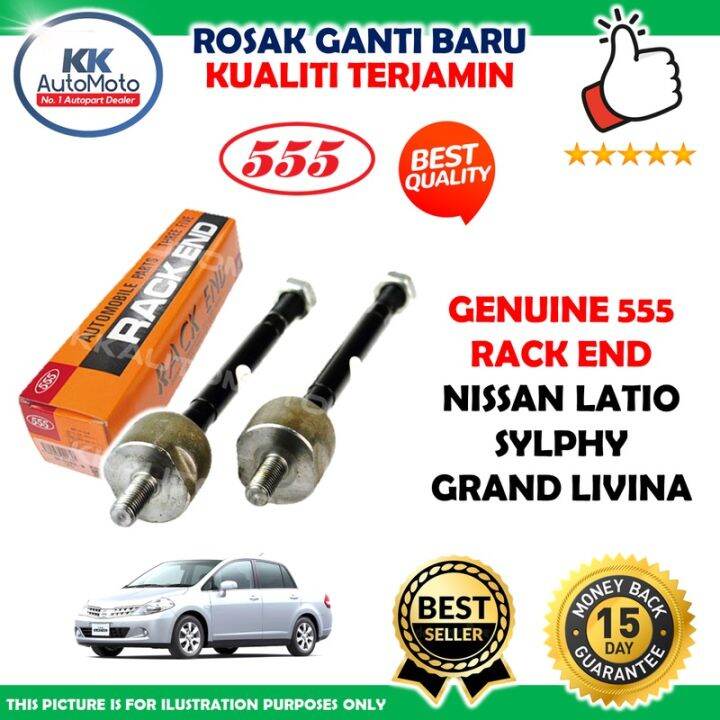 1 Pasang x 555 Sankei Japan - Nissan Latio Sylphy Grand Livina Rack End ...
