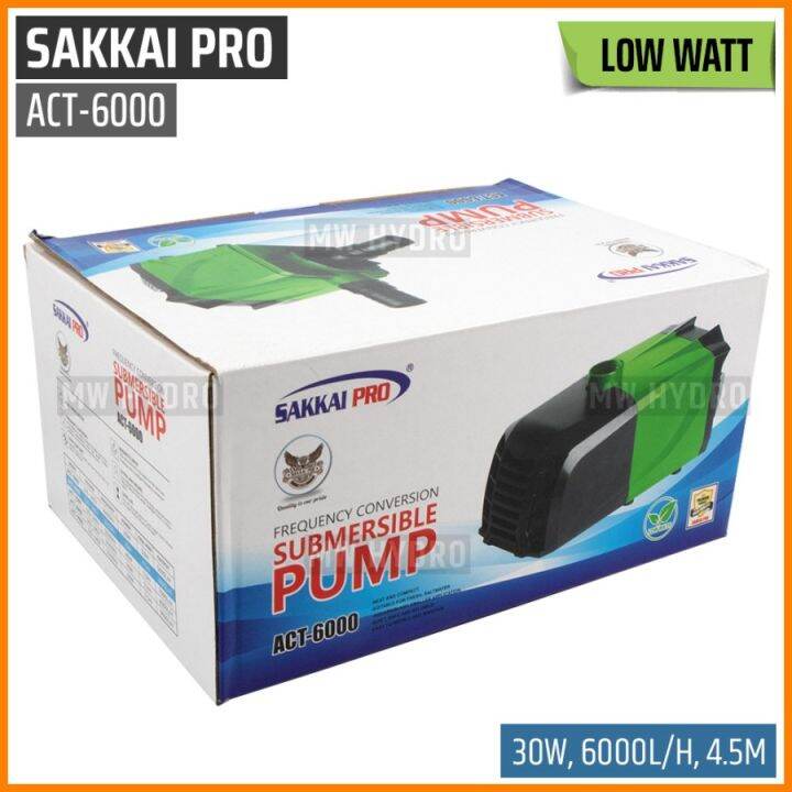 SAKKAI PRO ACT-6000, Low Watt Submersible Water Pump, Pompa Hidroponik ...