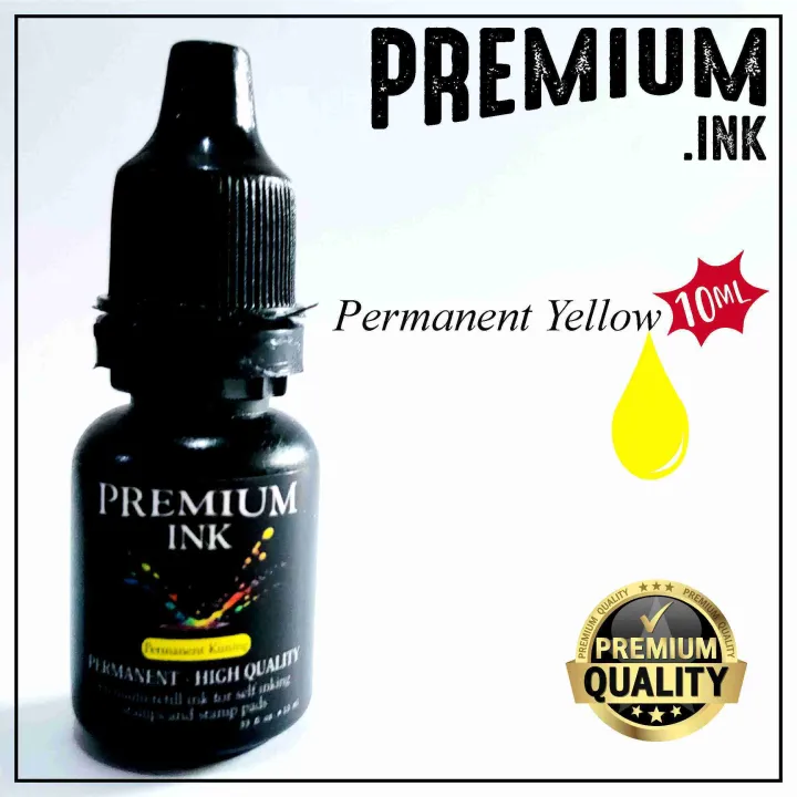 Tinta Stempel Kaca Permanen 10ML Warna Kuning High Quality - Tinta ...