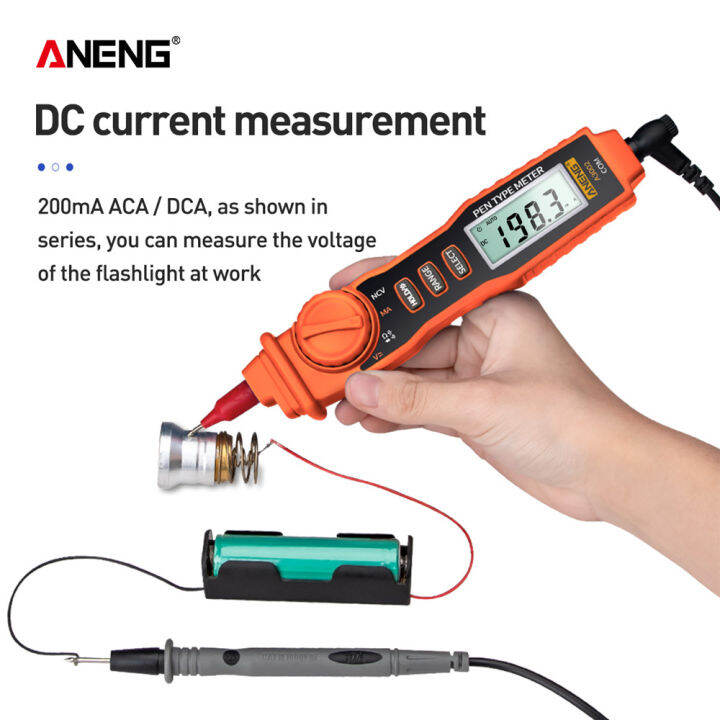 ANENG A3002 Digital Multimeter Pen Type 4000 Counts with Non Contact ...