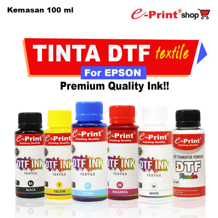 Tinta DTF e-Print 100ml Tinta Transfer Pet Film DTF Sablon DTF | Lazada ...