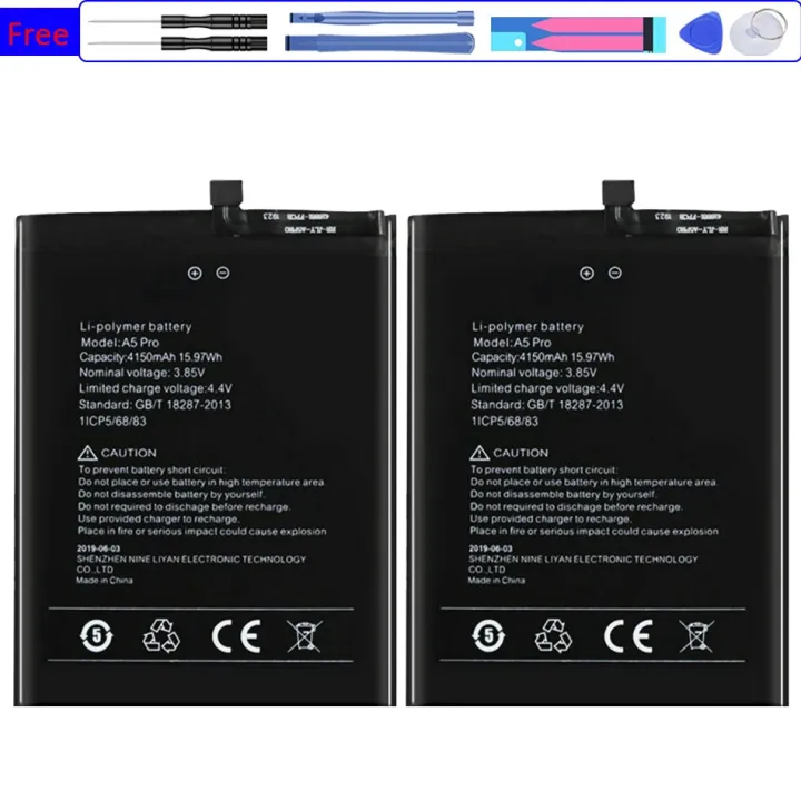 A5 Pro Battery 4150mAh For UMI Umidigi A5 Pro A5Pro Phone Bateria ...