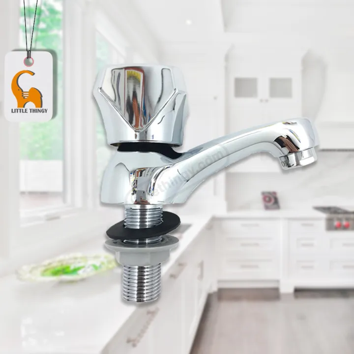 Water Tap Basin Pillar 1/2 Inch Heavy Duty Bright DOE PT30 LittleThingy ...