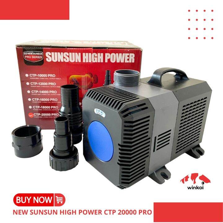 NEW SUNSUN CTP 20000 PRO Pompa Air Celup Kolam Ikan Aquarium 20000 LPH | Lazada Indonesia