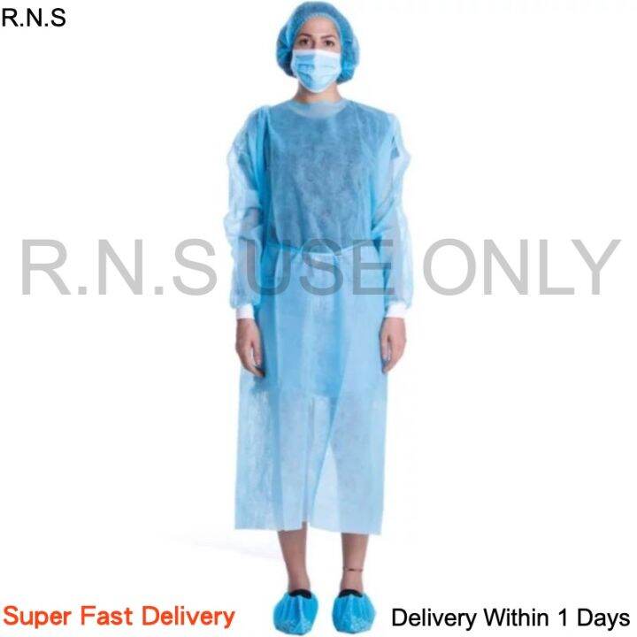 Ppe Blue Frontliner Disposable Ppe Suites Baju Ppe Medical Isolation