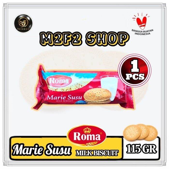 Roma Biskuit Marie Susu | Milk Biscuit Original - 115 gr (Kemasan ...