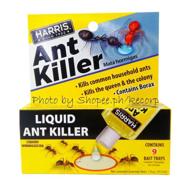 Harris Borax Liquid Ant Killer 1oz - Includes 9 Bait Trays | Lazada PH